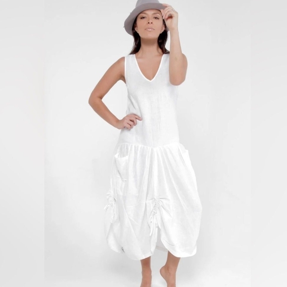 Claudio Milano | Dresses | Claudio Milano Linen Parachute Dress | Poshmark